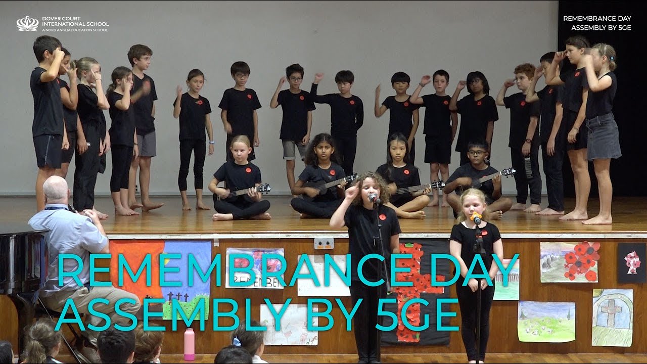 DCIS: Remembrance Day Assembly by 5GE - YouTube