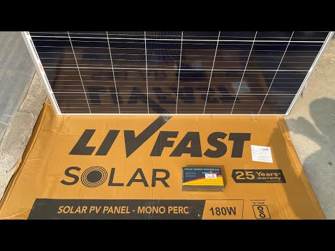 Livfast : 180 Watt Monoparc Solar Panel Unboxing | livfast solar panel ...