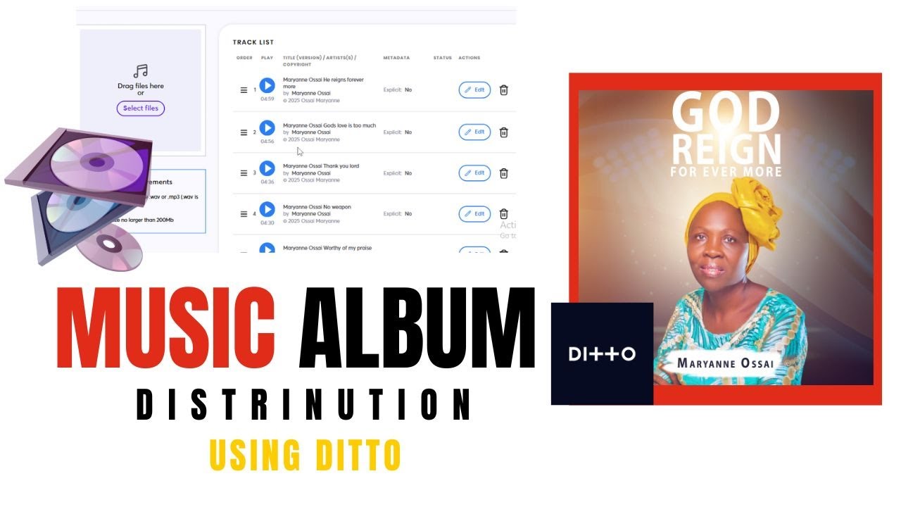 How To Distribute an ALBUM Using DITTO Music - YouTube