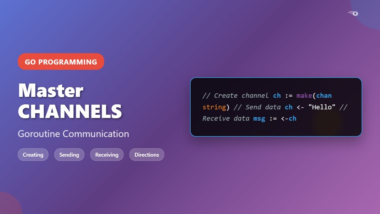 Go Channels: Mastering Goroutine Communication for Beginners 🚀 - YouTube