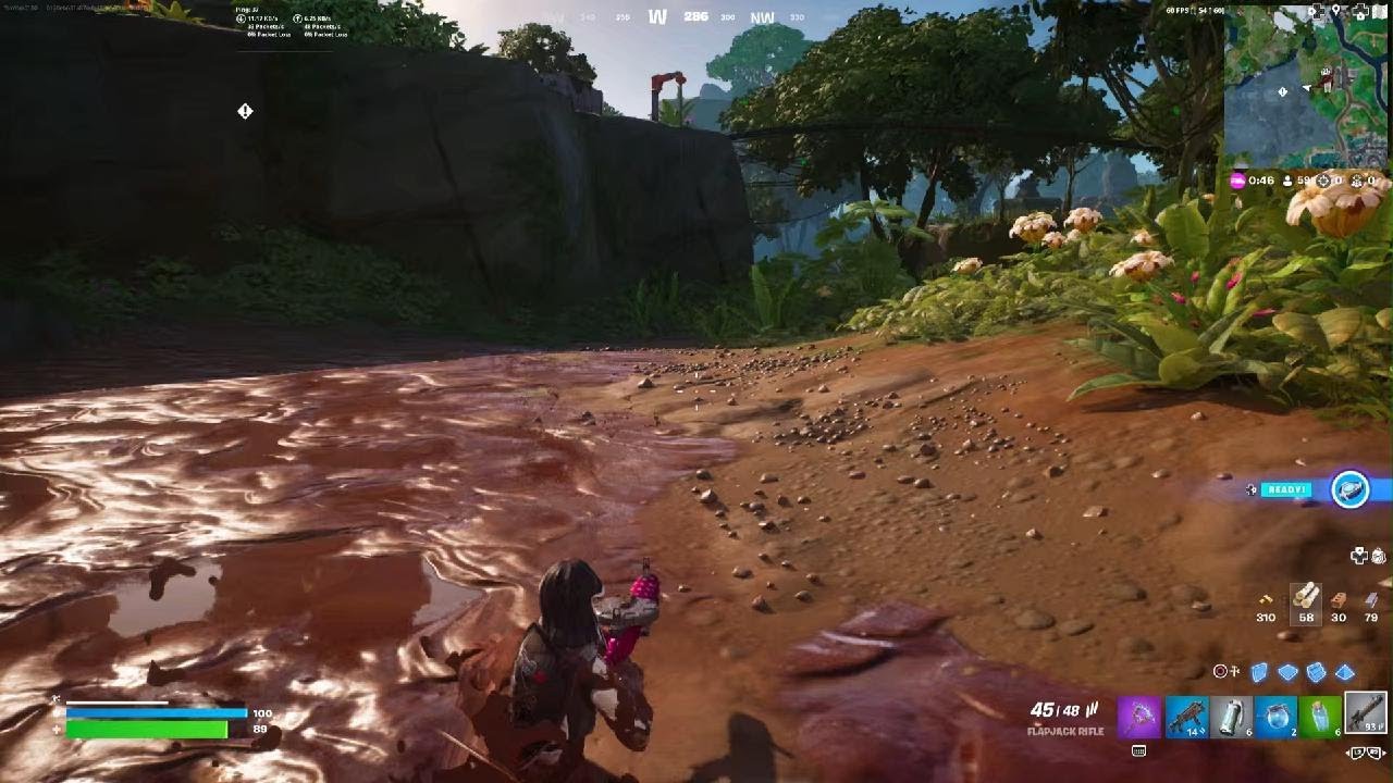 Mud in Fortnite gives a slide boost - YouTube