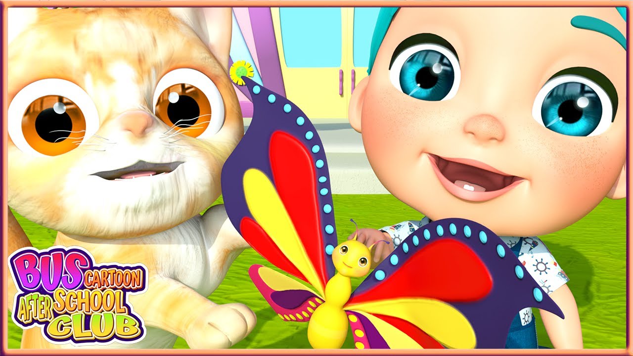 Kitty Cat | Table Manners Song+Popular nursery rhymes collection - Bus ...