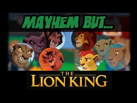 FNF Mayhem but THE LION KING (PRIDELANDERS VS OUTLANDERS) - YouTube