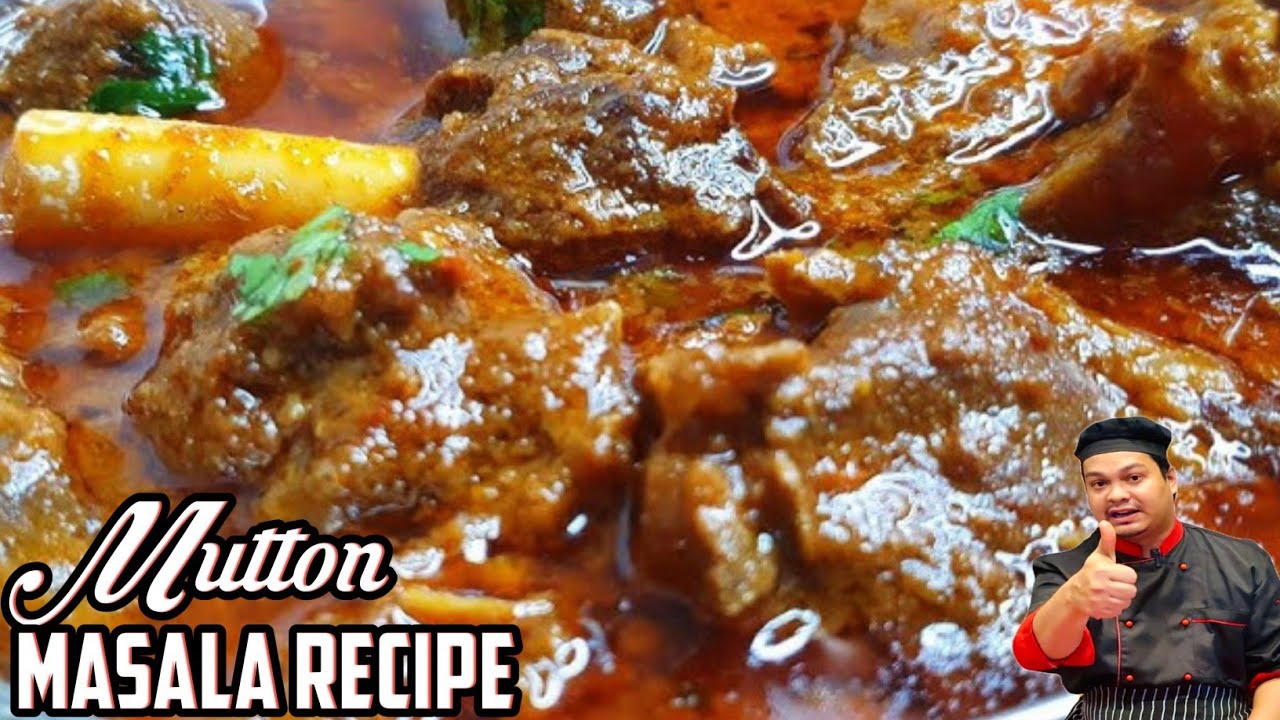 mutton masala || North Indian style Mutton Masala recipe #sajanchef#👍 ...