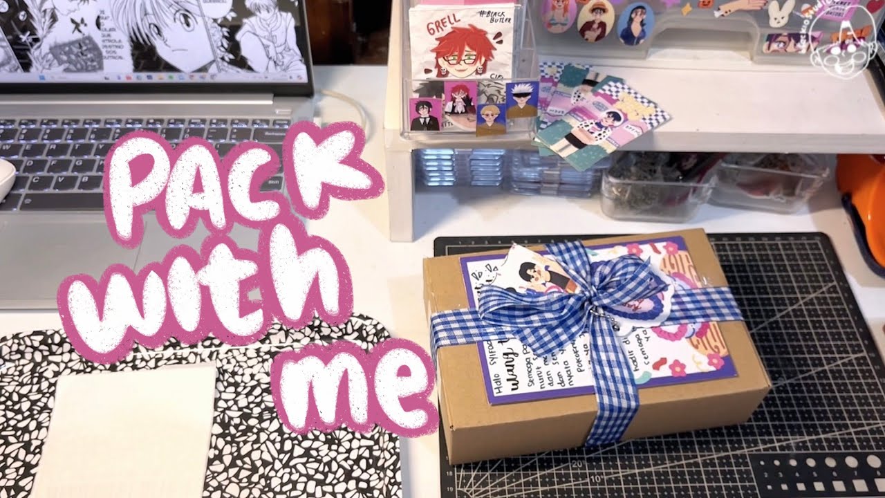 🌷Asmr Packing Orders Anime Merch indonesia | real time | small business ...