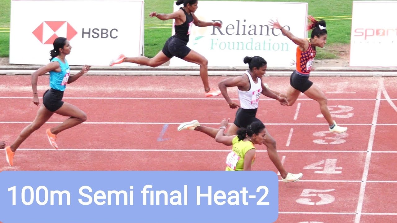 Diandra wins 100m Women semi final heat-3 || 61st National open ...