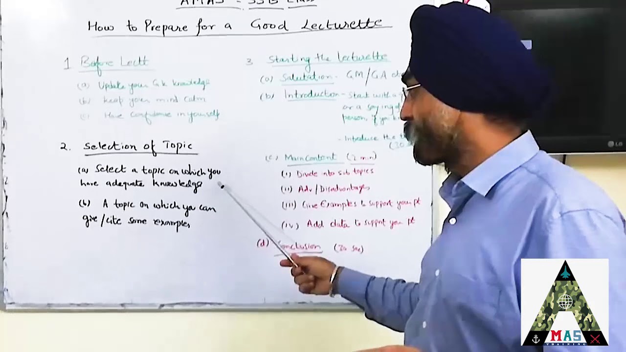 SSB Training :- How to prepare for a Good Lecturette Practice - YouTube