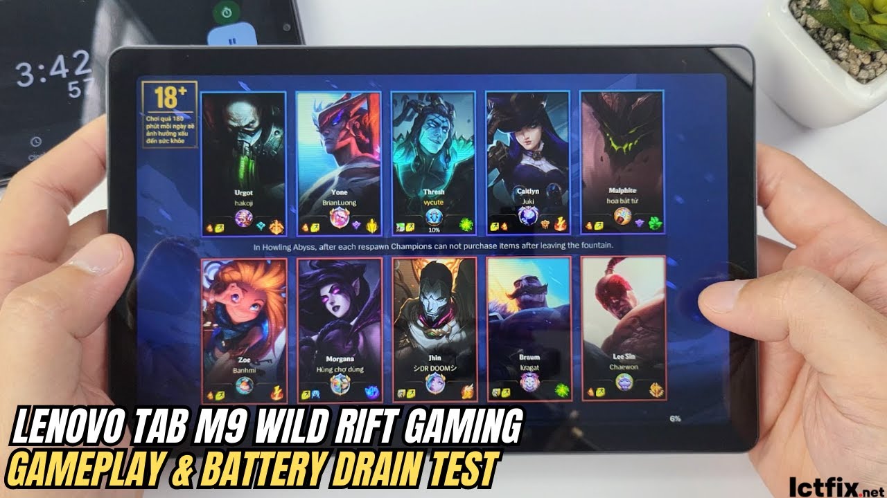 Lenovo Tab M9 League of Legends Mobile Wild Rift Gaming test | Helio ...