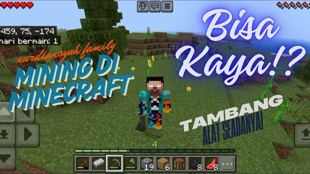 MAIN MINECRAFT SURVIVAL PART 2 | MINING PAKAI ALAT SEADANYA BISA KAYA DI MINECRAFT - YouTube