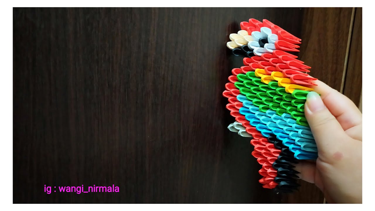 Tutorial Origami 3d Bird 2 - YouTube