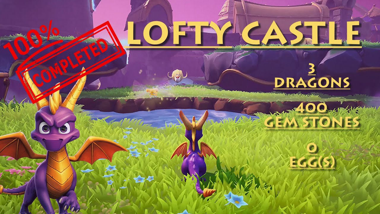 Spyro The Dragon (Reignited Trilogy) - Lofty Castle Gameplay (100% ...