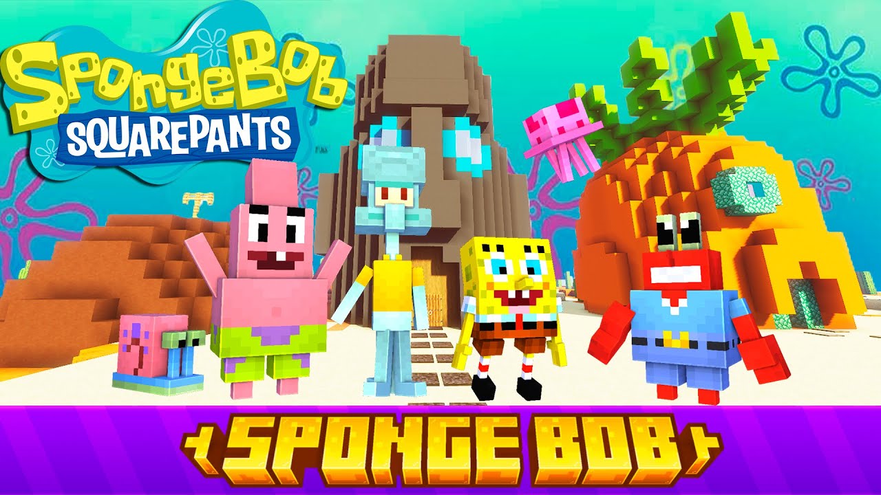 CARTOON CREATURES: NOVO MOD DO BOB ESPONJA PARA MINECRAFT 1.20.1 ...