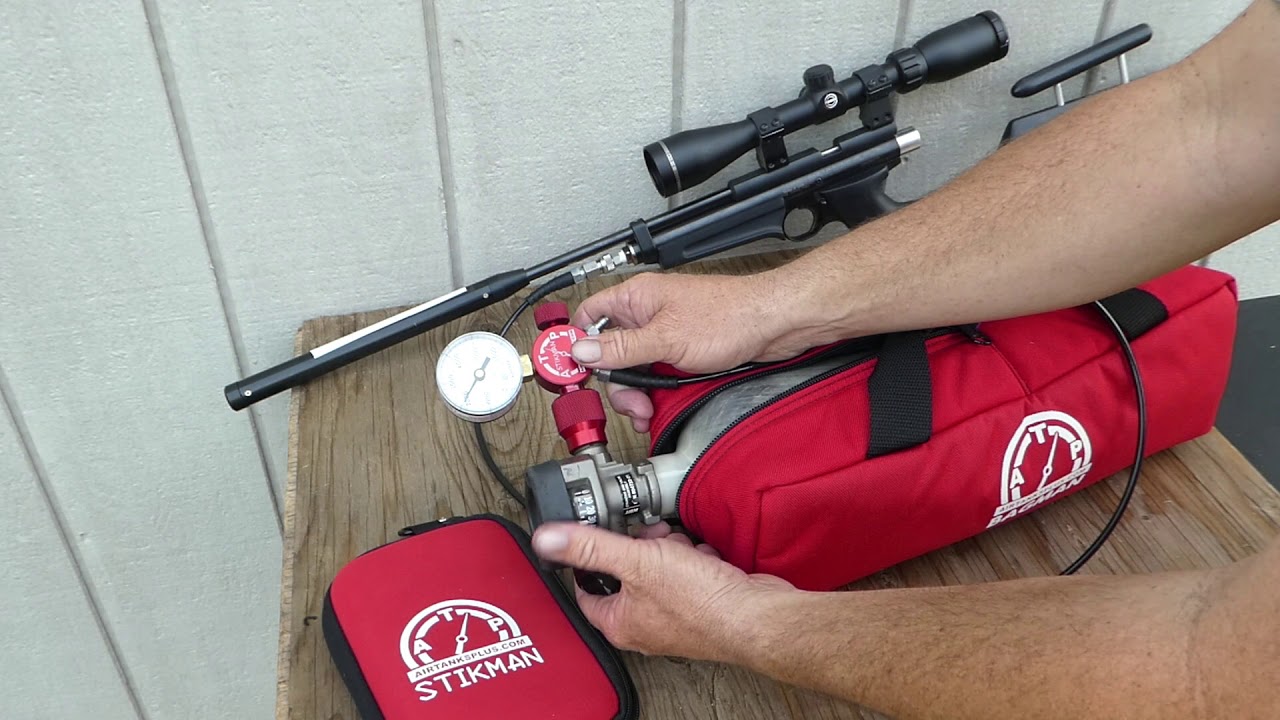 Stikman pcp fill adaptor v2, filling a PCP Airgun - YouTube