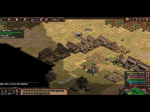Offensive castle | Noob 4v4 | Land Nomad | Age Of Empires 2 - YouTube