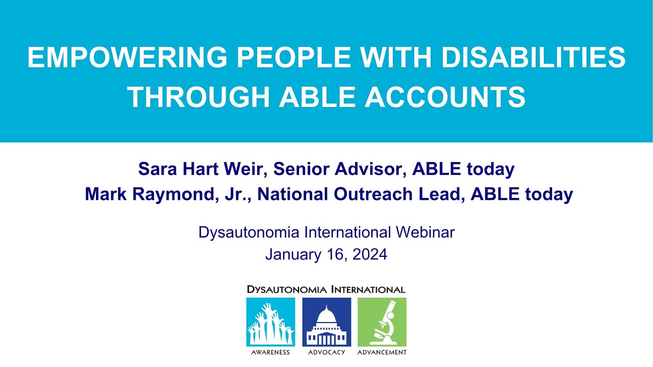 Empowering People with Disabilities through ABLE Accounts - YouTube
