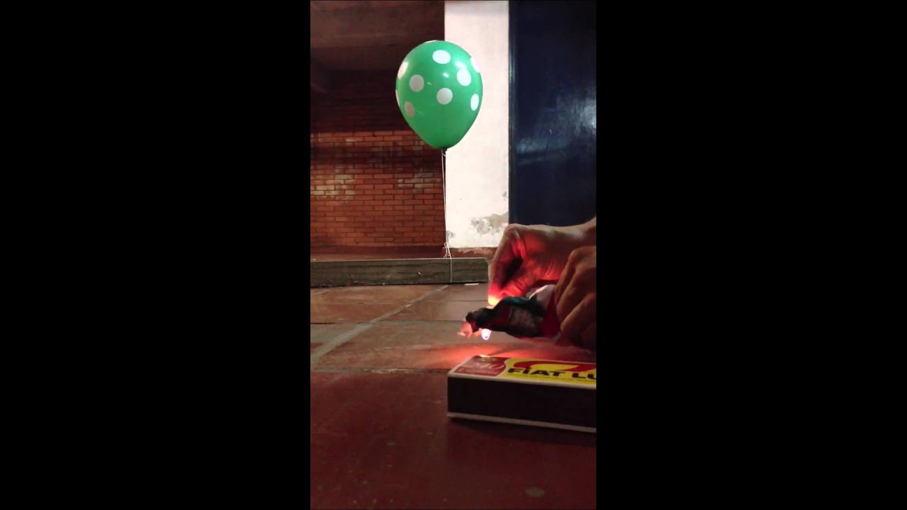 Globo inflado con hidrógeno - YouTube