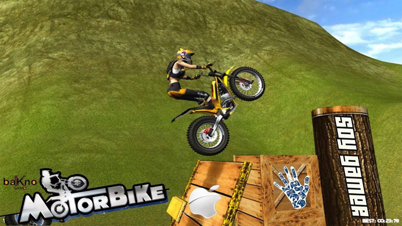 Motorbike game app MAC - YouTube