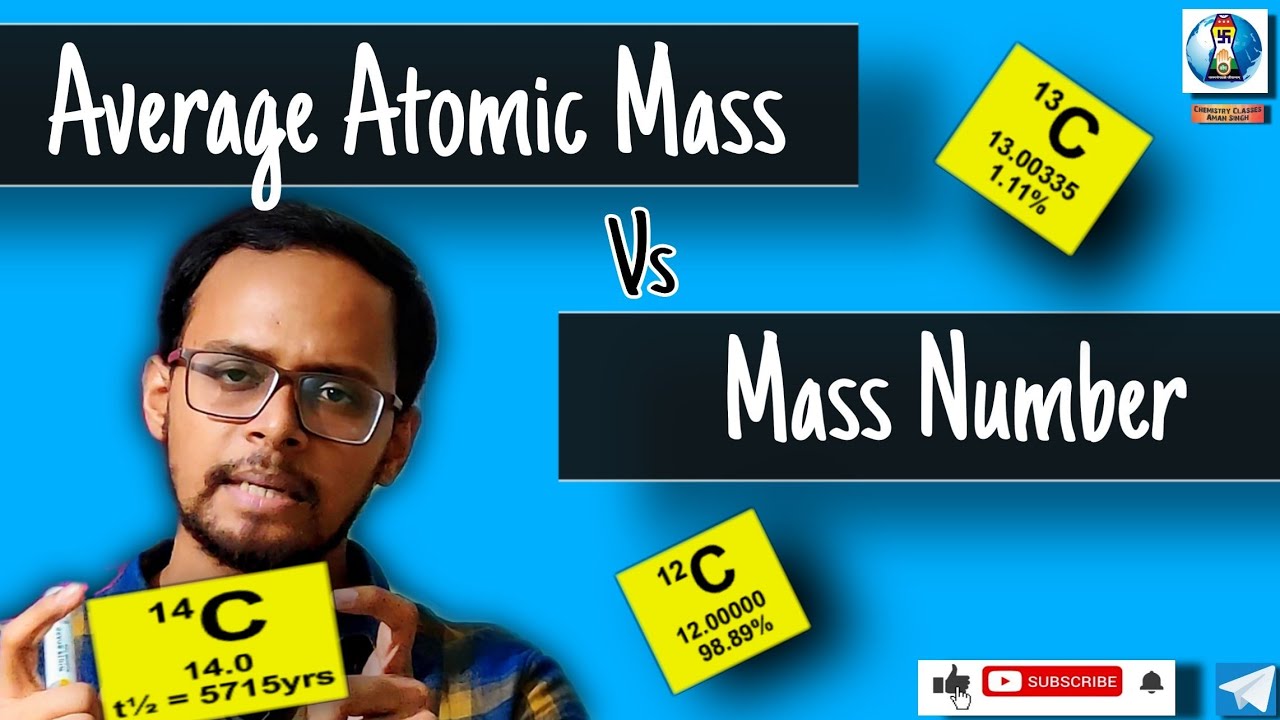 Mass Number vs Average Atomic Mass | Structure of Atom | Chemistry 11th ...