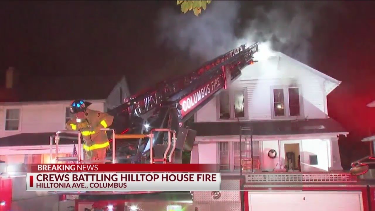 Hilltop house fire - YouTube