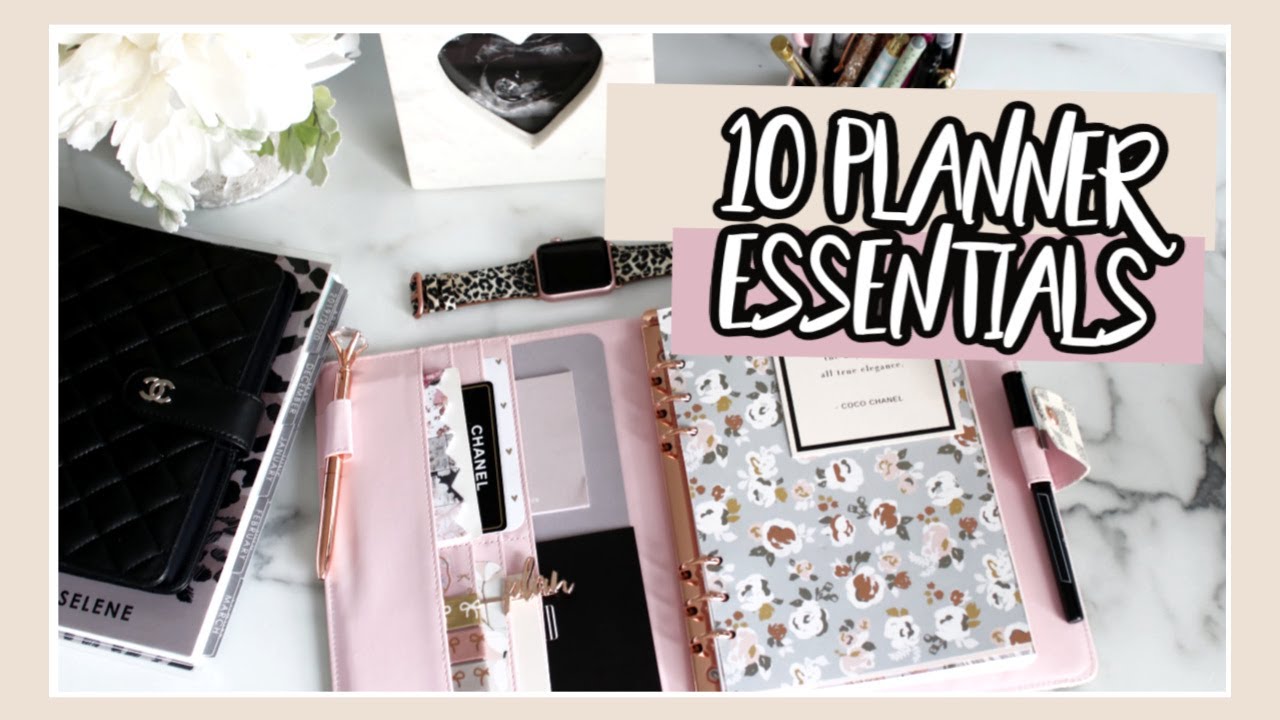 10 Planner Essentials I Can't Live Without! You need these! - YouTube