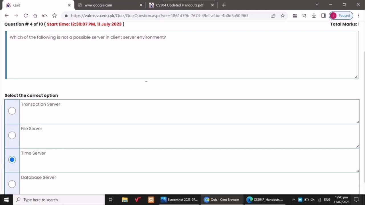 Cs504 Quiz 3 Spring 2023cs504 Quiz 3 2023 Youtube