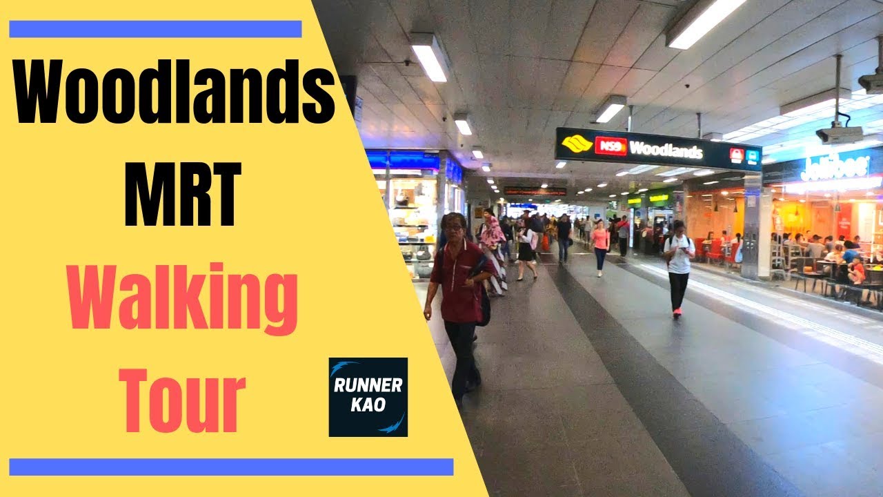 Woodlands MRT Walking Tour 2019 - Singapore Train Stations - YouTube