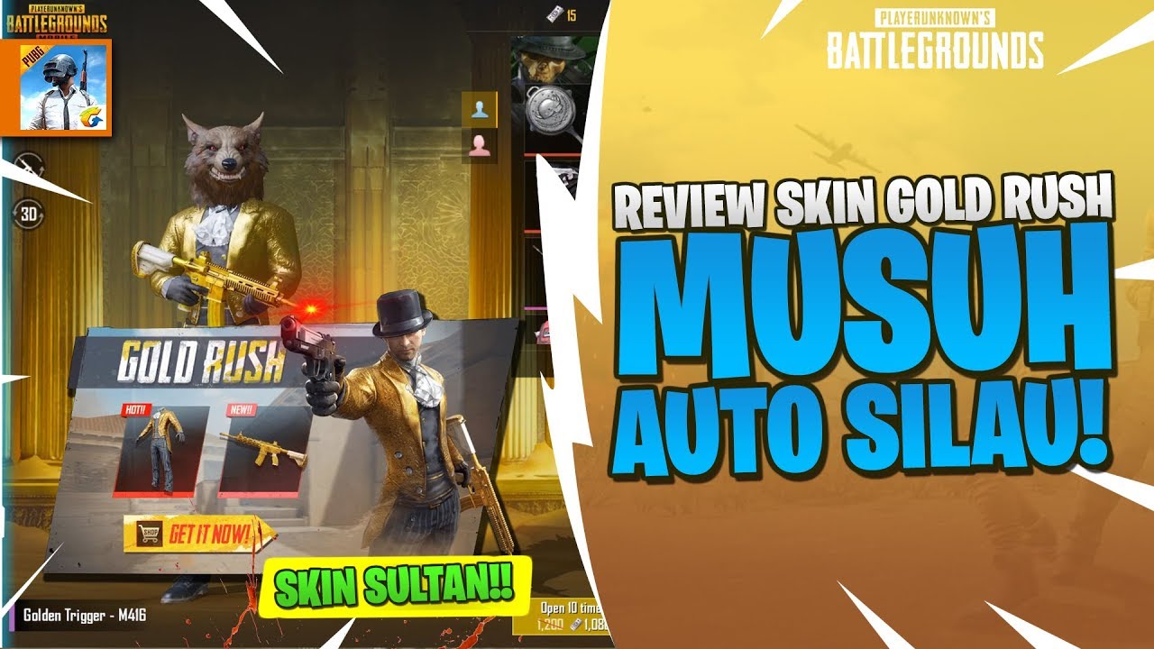 GOLDEN TRIGGER! Review SKIN SULTAN KEREN BANGET - PUBG MOBILE INDONESIA ...