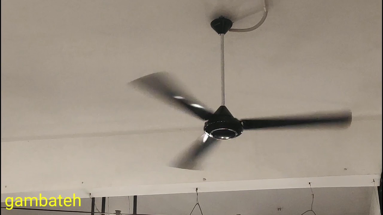 Kipas siling berpusing hitam perang rotating ceiling fan black and brown - YouTube