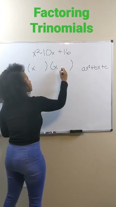 Quick tutorial on factoring trinomials! - YouTube