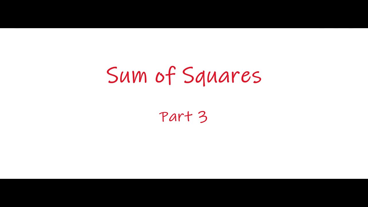 Sum of Squares Part 3 (TMSCA/UIL Number Sense) - YouTube