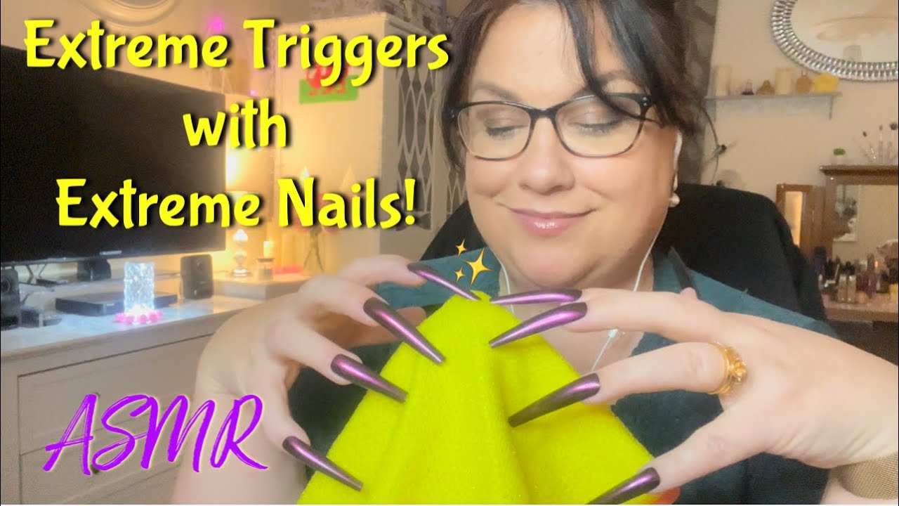 ASMR // Fast and Aggressive Triggers with Extra Long Nails! - YouTube