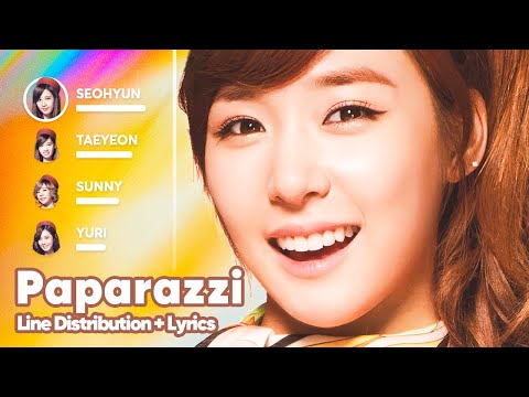 Girls' Generation - PAPARAZZI (Line Distribution + Lyrics Karaoke) PATREON REQUESTED