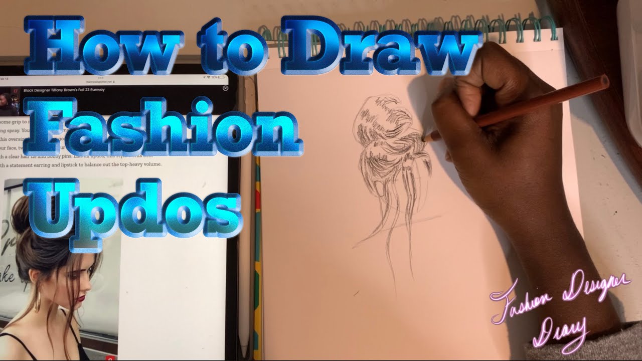 How to draw fashion updos, how to draw hair, how to draw hairstyles ...