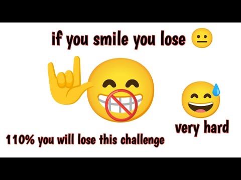 If you smile you lose 😐Don't Smile while watching this video...(very ...