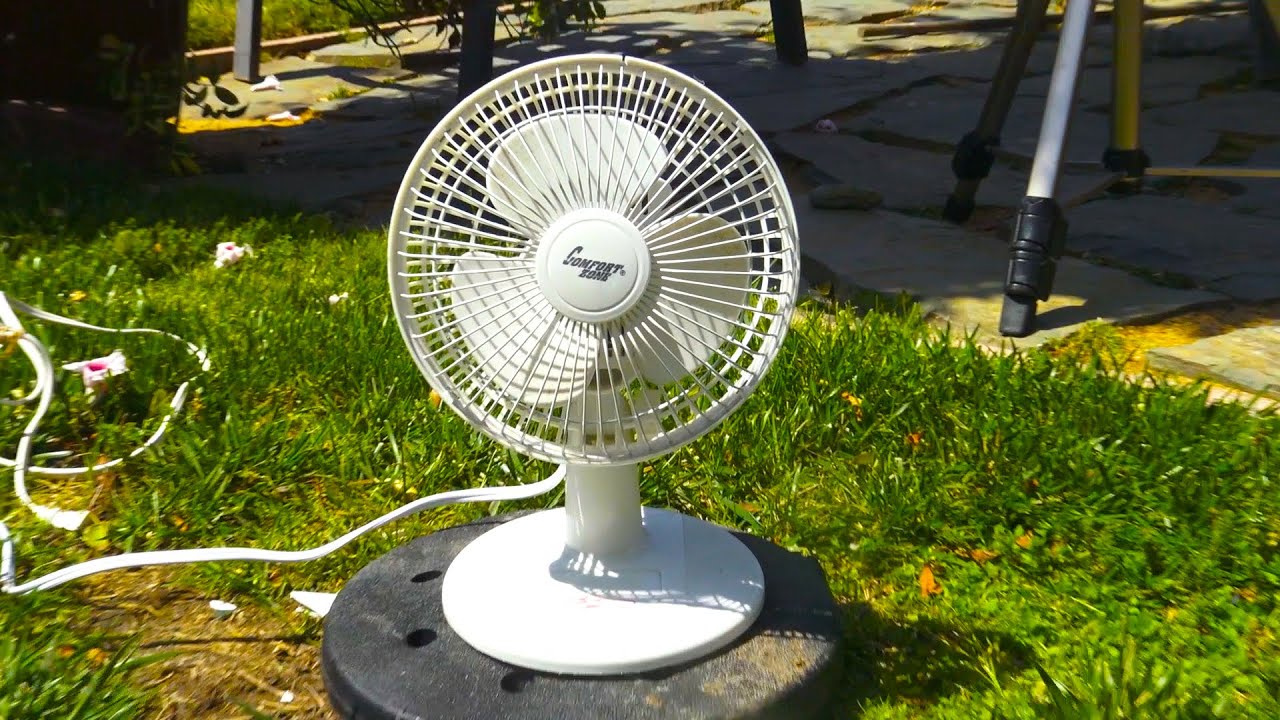 Comfort Zone Desk Fan Destruction - YouTube