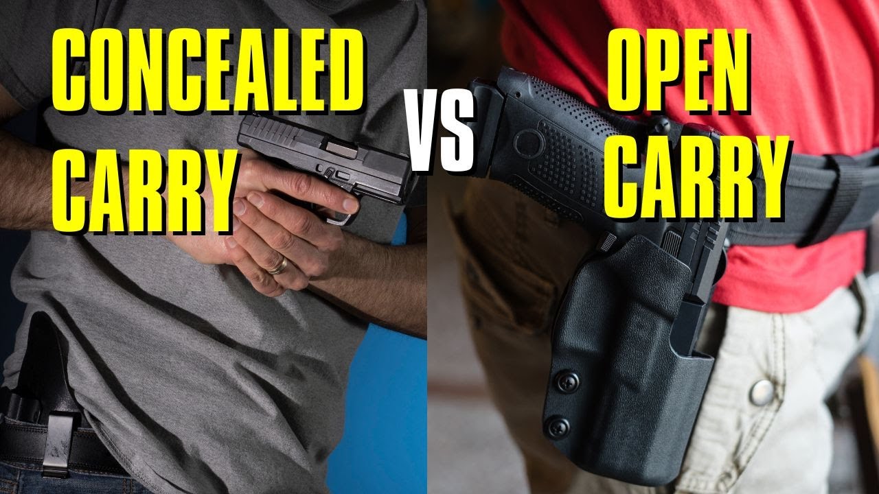 CONCEALED CARRY VERSUS OPEN CARRY | CONCEALED FOR THE HOODS OPEN FOR ...