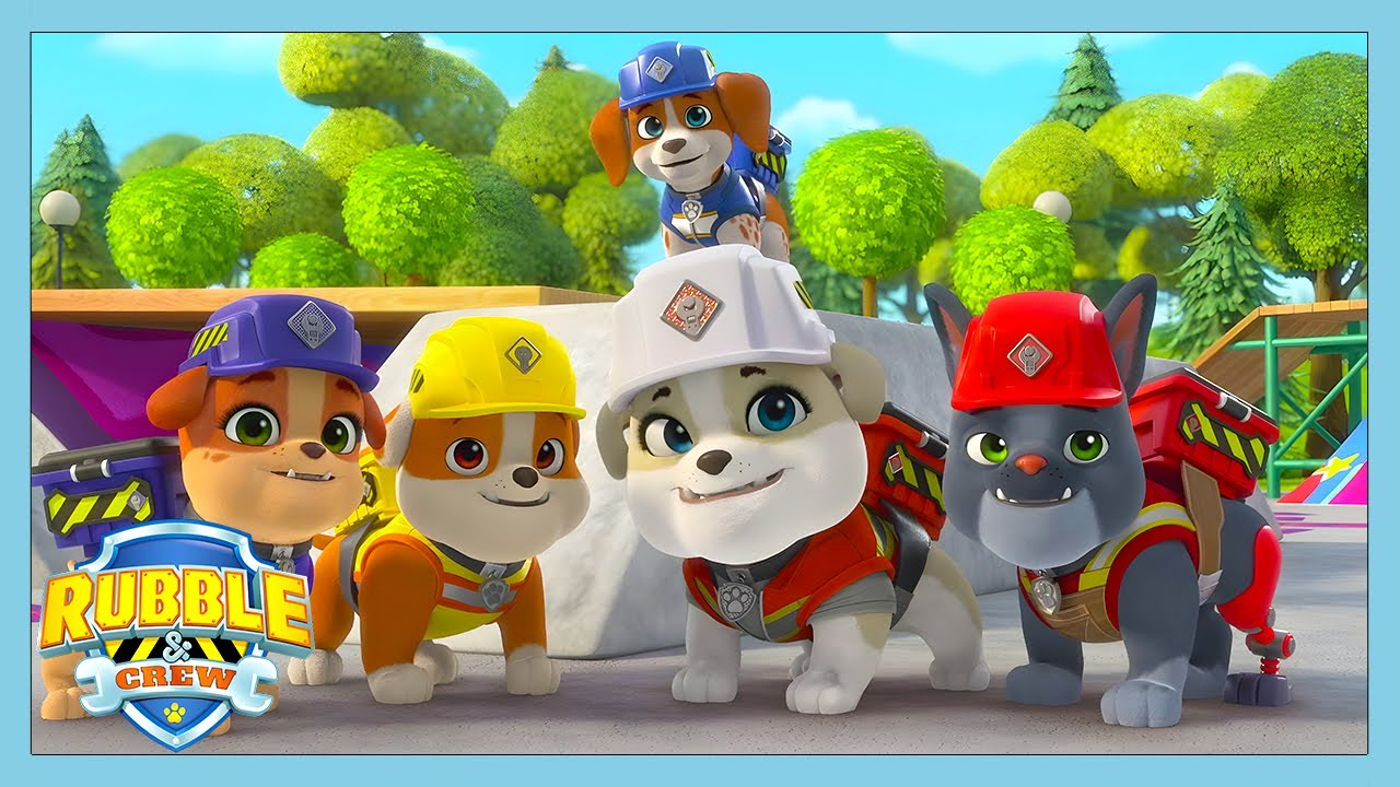 Building A Skateboard Park! | Rubble & Crew | WildBrain Kids - YouTube
