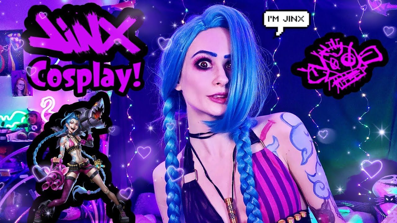 💙💔 JINX COSPLAY! (League Of Legends/Arcane) | Full Tutorial! Costume, Hair, Makeup! | January ...