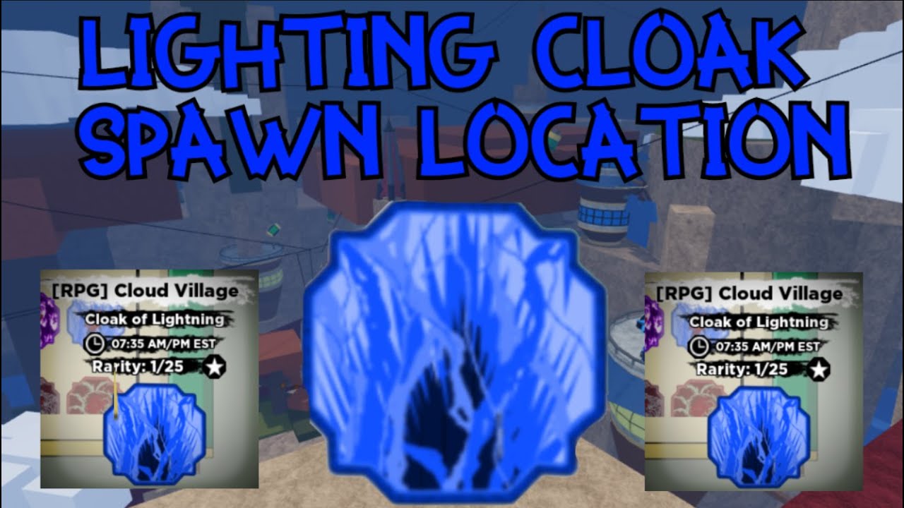 Lighting Cloak SPAWN LOCATION | Shinobi Life 2 - YouTube