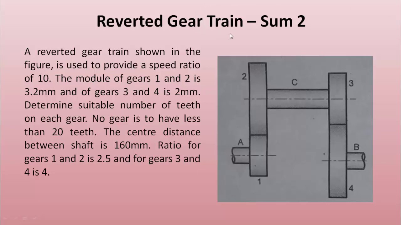 10 Reverted Gear Train Sum 2 - YouTube