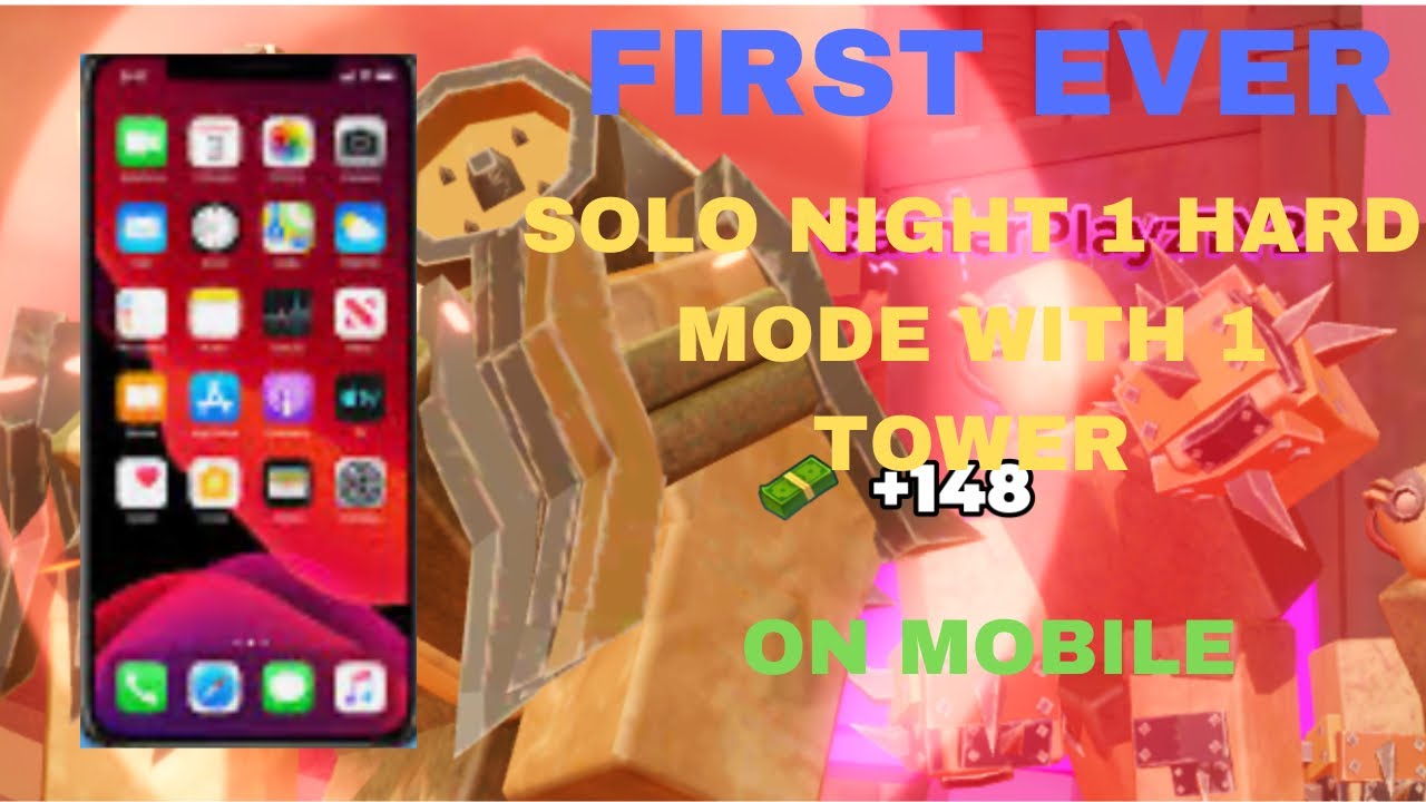 FIRST EVER solo night 1 with merc base on mobile!|roblox tds - YouTube