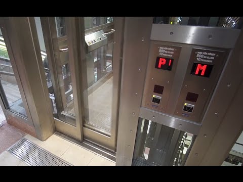 Sweden, Stockholm City train / subway station, 4X SMW elevator rides ...
