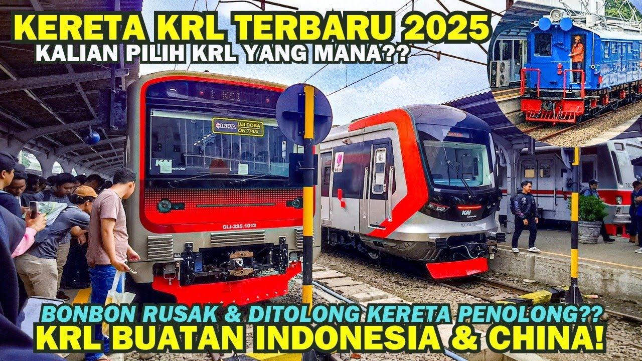 KERETA KRL TERBARU 2025 PT INKA INDONESIA & CHINA!? Aksi Parade KRL ...