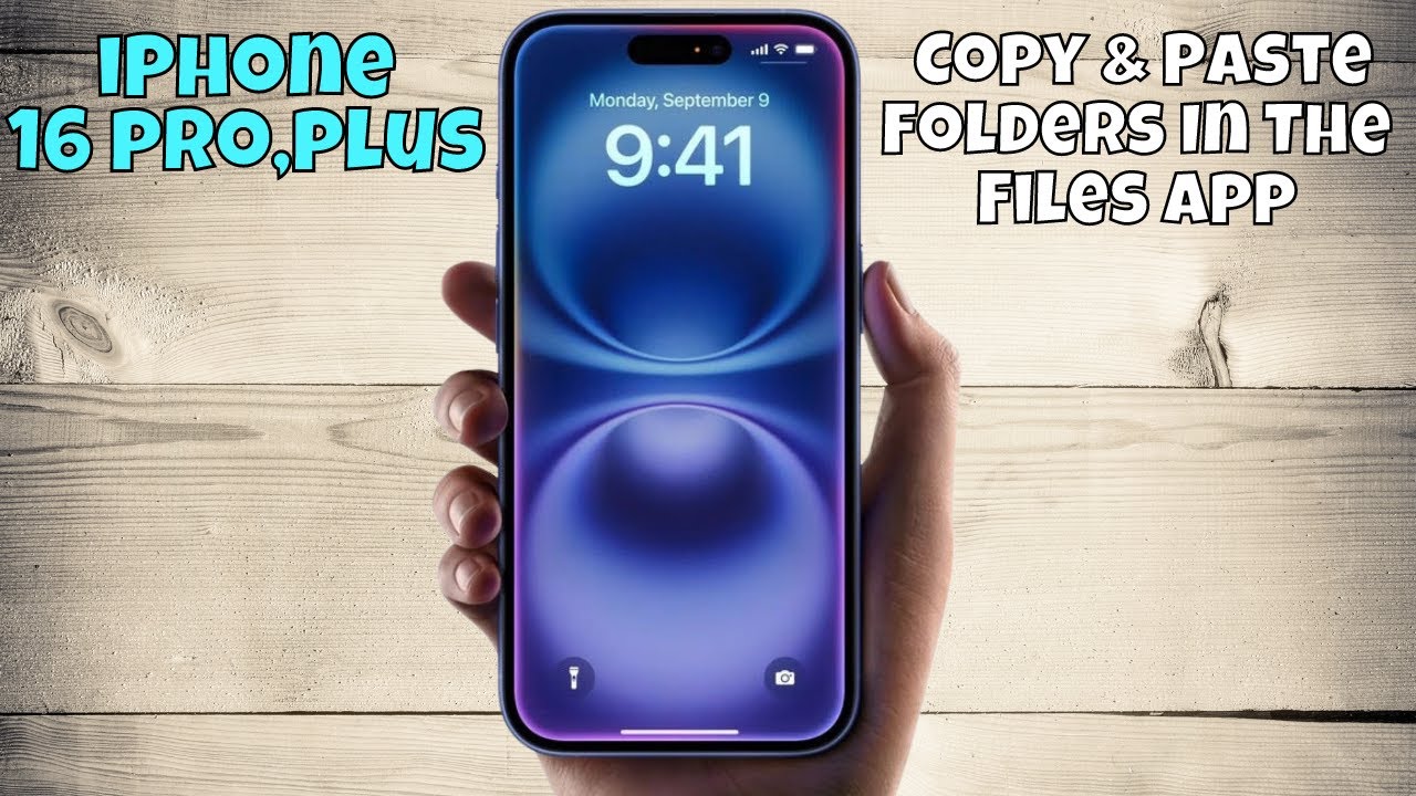 iPhone 16 Pro, Plus Copy & Paste Folders In The Files App - YouTube