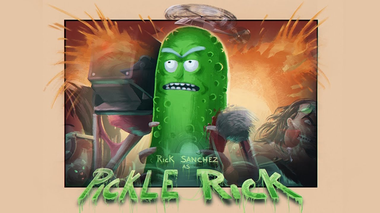 "PICKLE RICK!!!" Digital Painting Time-Lapse - YouTube