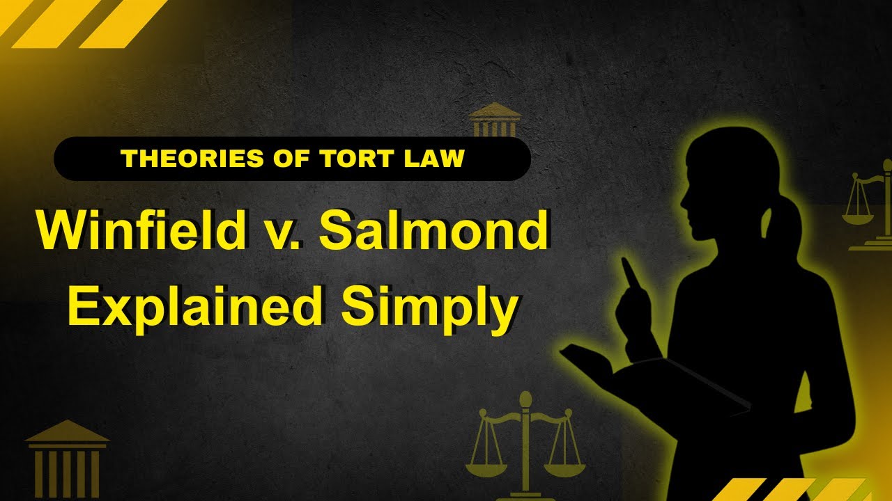 Winfield v. Salmond Explained Simply (Theories of Tort Law) - YouTube