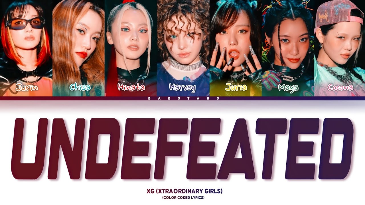 XG & VALORANT 'UNDEFEATED' Lyrics (color coded lyrics) - YouTube