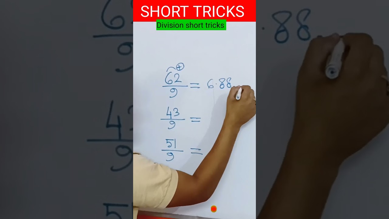 How To Divide By 9 Ll Division Method Ll Division Short Tricks Ll how-to-divide-by-9-ll-division-method-ll-division-short-tricks-ll