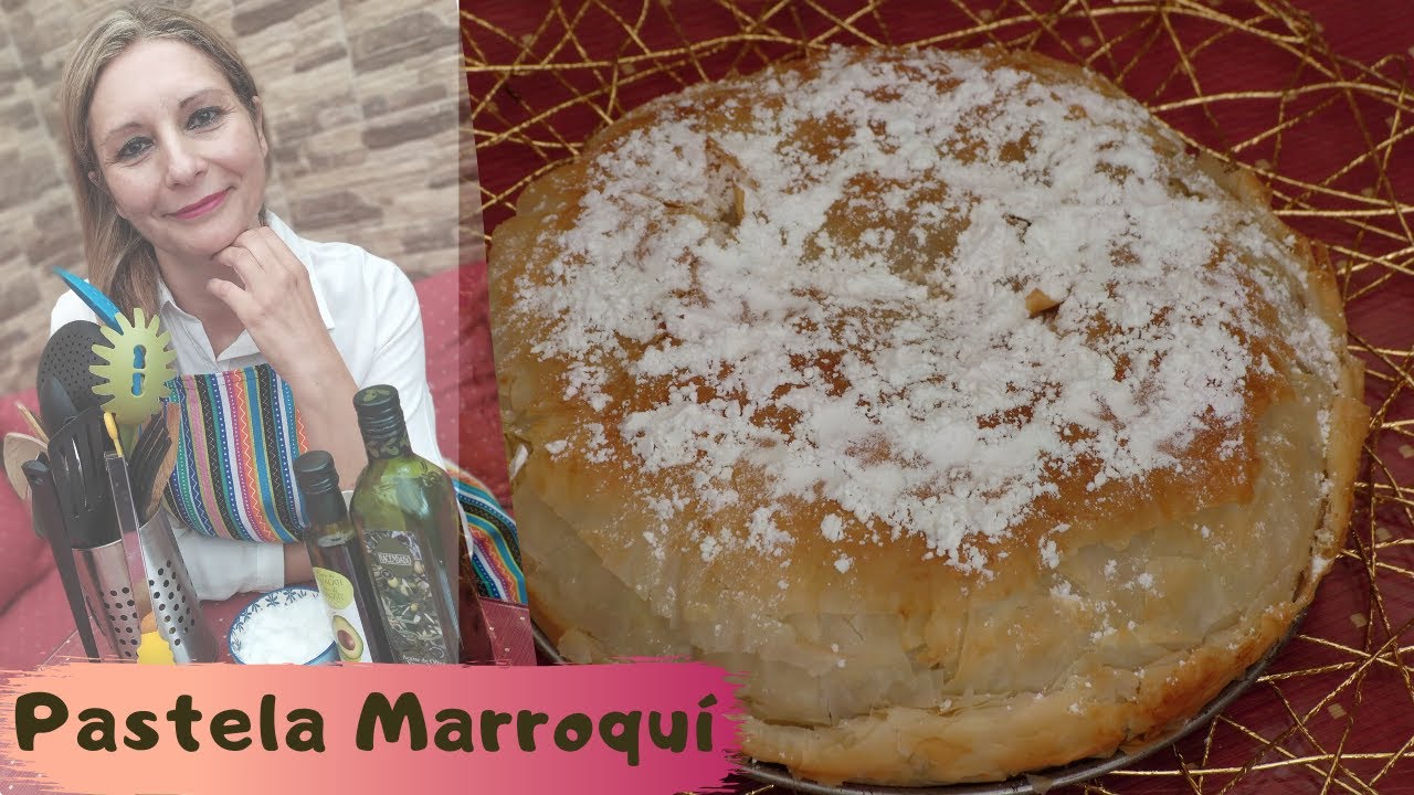 Pastela de Pollo Marroquí con masa filo - YouTube