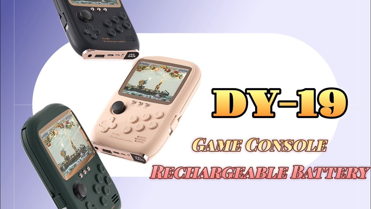 [레트로게임기]DY-19 휴대용 게임기+충전배터리(Game Console/ Portable Rechargeable Battery ...